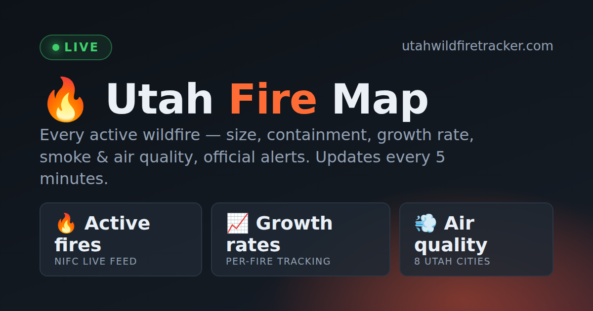 Fremont Fire near Weber, UT (2026) — Live Map, Size & Containment